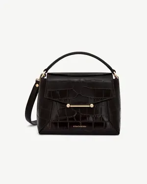 Strathberry Mosaic Top Handle Bag - Brown