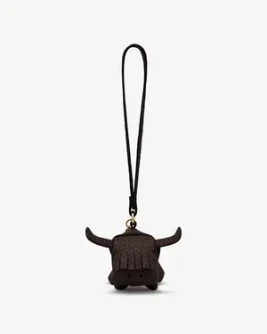 Strathberry Animal Bag Charm - Brown