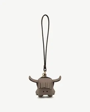 Strathberry Animal Bag Charm - Grey
