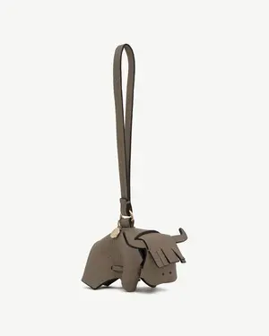 Strathberry Animal Bag Charm - Grey