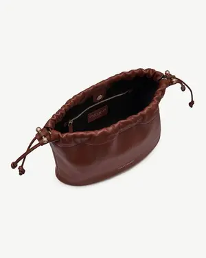 Strathberry Charlotte Midi Drawstring Bag - Brown