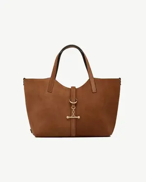 Strathberry Kite Tote Midi - Brown
