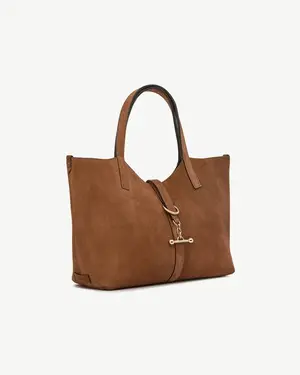 Strathberry Kite Tote Midi - Brown