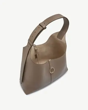 Strathberry Maxi Kite Hobo Bag - Grey