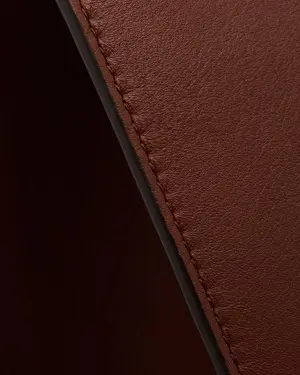 Strathberry Leather Tote Bag With Music Bar Closure - Brown