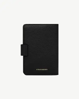 Strathberry Multrees Passport Holder - Black