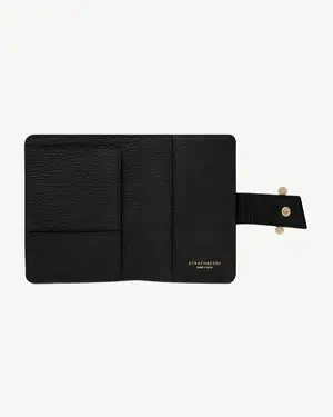 Strathberry Multrees Passport Holder - Black