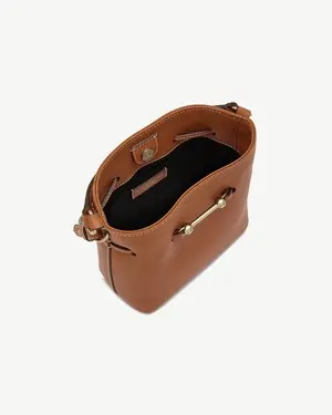 Strathberry Corda Bucket Mini Bag - Brown