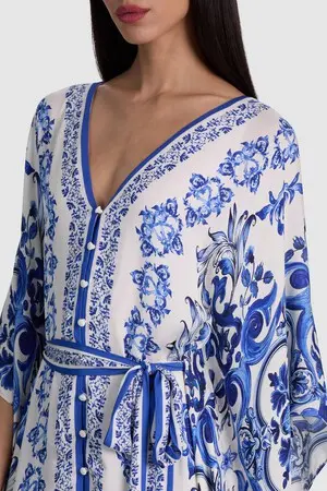 Alice + Olivia Marva Belted Kaftan
