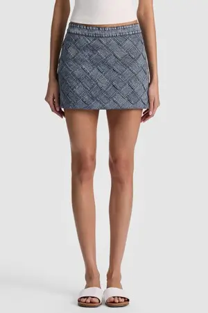 Alice + Olivia Rubi Mini Skirt - Navy