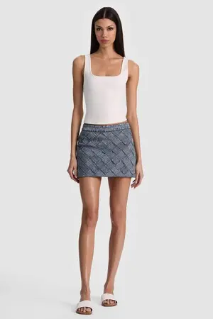 Alice + Olivia Rubi Mini Skirt - Navy
