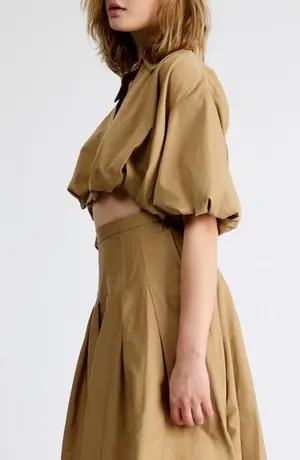 EXTRO & VERT Indie Zip-up Cropped Top