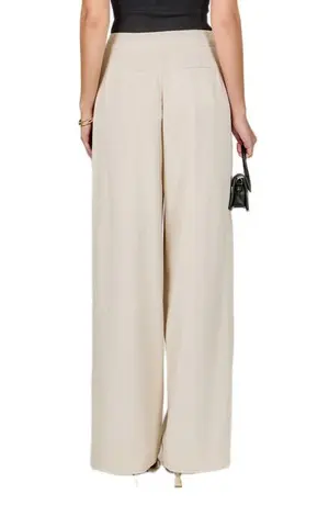 Endless Rose Faux Wrap Wide Leg Pants