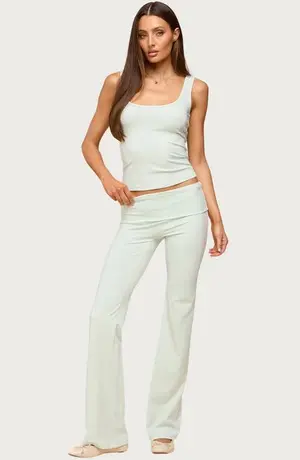 EDIKTED Kiarra Scoop Neck Tank - Mint