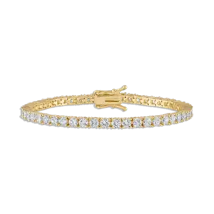 Alexa Leigh 14k Gold Filled Crystal Tennis Bracelet - Yellow Gold