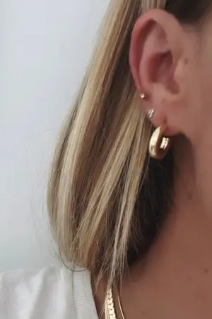 Alexa Leigh All The Time Hoop Earrings