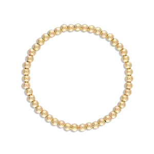 Alexa Leigh Gold Filled Beaded Stretch Bracelet - 4mm