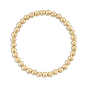 Alexa Leigh Gold Filled Beaded Stretch Bracelet - 5mm