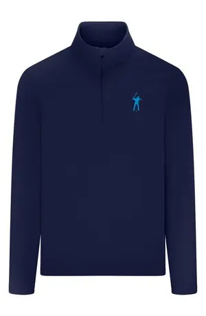 EASTSIDE GOLF Signature Quarter Zip Pullover - Navy