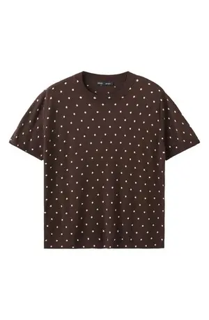 Mango Polka Dot Fine Knit Sweater - Chocolate