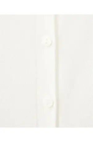 Mango Fine Knit Crewneck Cardigan - Ecru