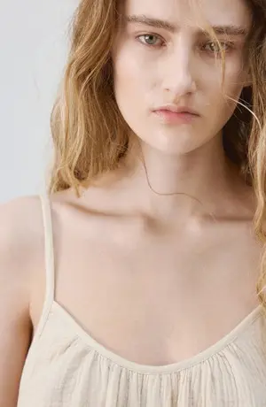Mango Sleeveless Cotton Nightgown