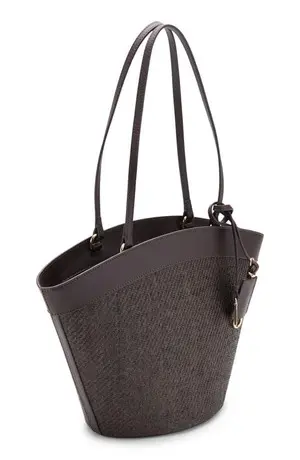 Mango Natural Fiber Shoulder Bag