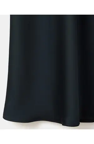 Mango Lace Trimmed Satin Midi Slipdress