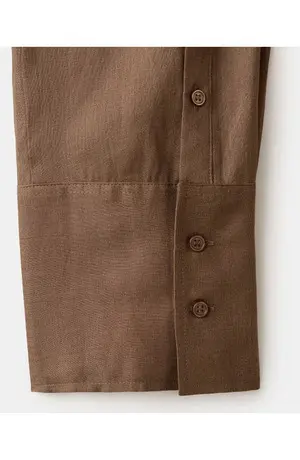 Mango Ramie Tie-front Sleeveless Top