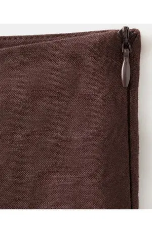 Mango Cotton & Linen Blend Crop Straight Leg Pants