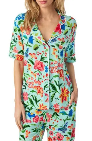 ROOM SERVICE Print Long Pajamas
