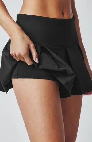 FLORENCE BY MILLS Pleated Mini Skort - Black