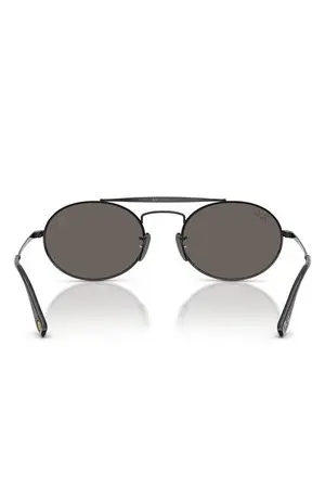 Ray-ban Oval Sunglasses - Black/dark Grey