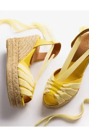 Penelope Chilvers High Catalina Dali Espadrille Platform Wedge Sandal