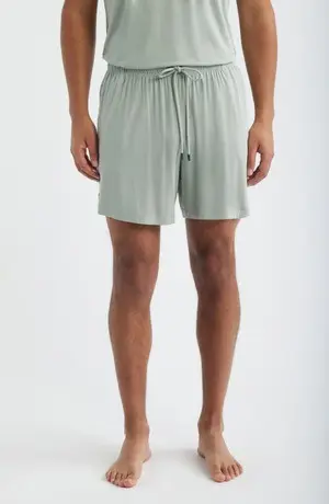 Daniel Buchler Stretch Modal & Silk Sleep Shorts - Sage
