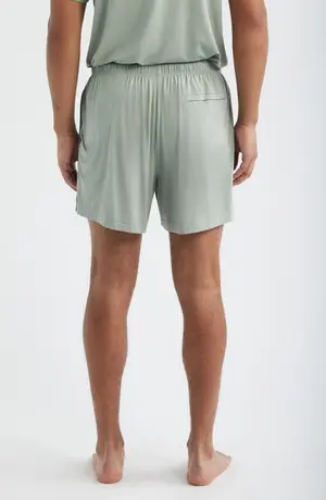 Daniel Buchler Stretch Modal & Silk Sleep Shorts - Sage