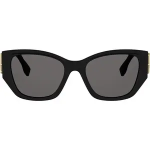 Fendi Cat Eye Sunglasses - Shiny Black/smoke