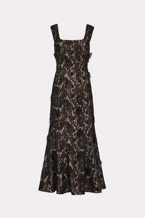 MILLY Spencer Lace Midi Dress