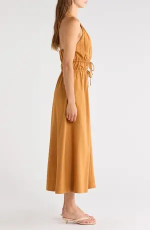 Paige Alysha Halter Midi Dress - Monarch