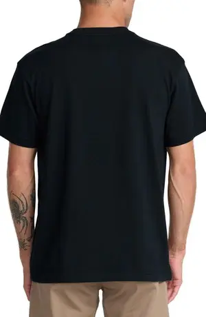 Rvca Icons Cotton Graphic T-shirt - Black