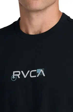 Rvca Icons Cotton Graphic T-shirt - Black