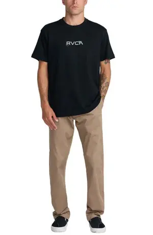 Rvca Icons Cotton Graphic T-shirt - Black