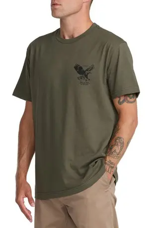 Rvca Soaring Cotton Graphic T-shirt