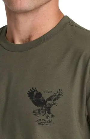 Rvca Soaring Cotton Graphic T-shirt