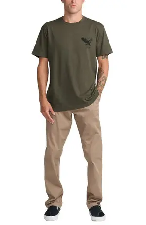 Rvca Soaring Cotton Graphic T-shirt