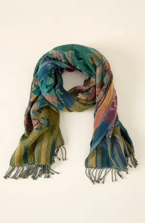 UNCOMMON GOODS Botanical Rainbow Reversible Wrap