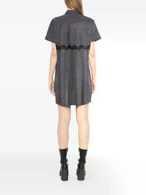 Sacai Poplin Dress With Lace Trim