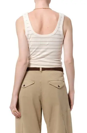 Citizens Of Humanity Faye Striped Tank - Goldie Pinstripe