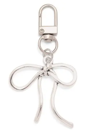 PETIT MOMENTS Cutesy Bow Keychain - Silver