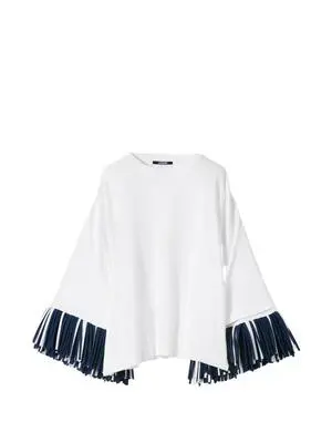 Jacquemus Cabana T-shirt With Fringe Detailing - White